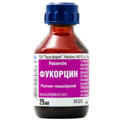 Фукорцин — инструкция по применению, раствор